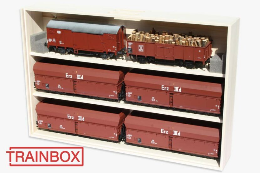 The transport box for wagons in 1-gauge, G-gauge and more - TRAINBOX
