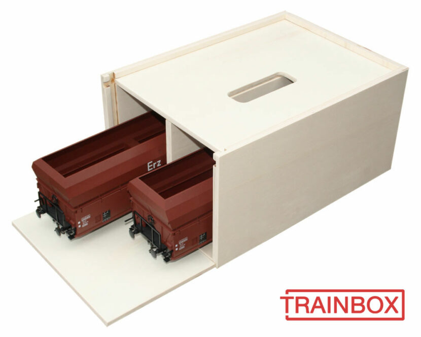 The transport box for wagons in 1-gauge, G-gauge and more - TRAINBOX